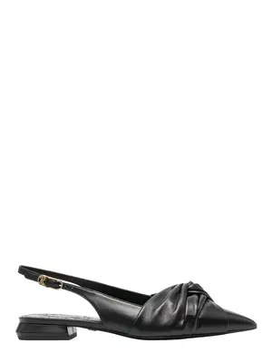Roberto Cavalli Leather Ballerinas - Black