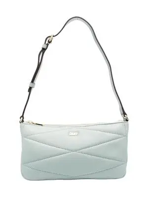 Dkny Quilted Leather Shoulder Bag - Grey