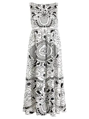 Red Valentino Graphic-print A-line Dress - White