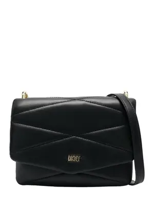 Dkny Quilted Leather Crossbody Bag - Black