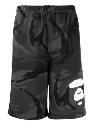 AAPE BY *A BATHING APE® Camouflage-print Bermuda Shorts - Black