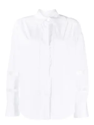 Lorena Antoniazzi Long-sleeved Cotton Shirt - White