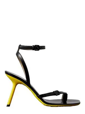 Loewe Petal Leather Sandals - Black