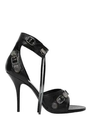 Balenciaga Cagole High Heel Sandals - Black