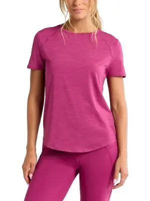 Zella Zella Energy Performance T-Shirt Purple Boysenberry