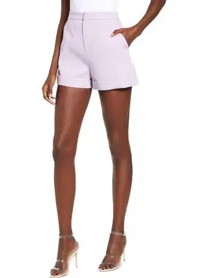 Endless Rose High-waisted Tailored Shorts - Lilac