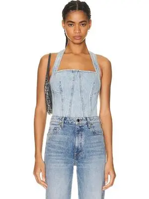 GRLFRND Tianna Halter Bustier - Riviera