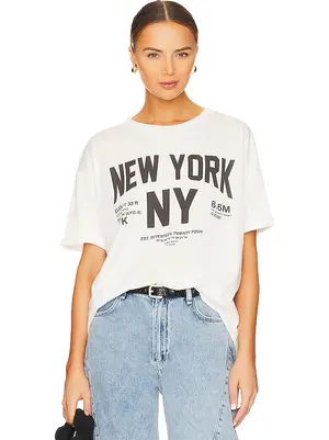 THE LAUNDRY ROOM Welcome To New York Oversized Tee - White