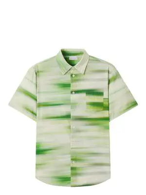 John Elliott Abstract-pattern Short-sleeve Shirt - Green
