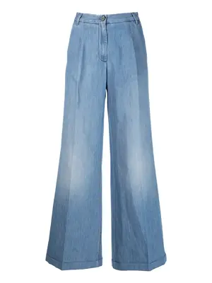 Jacob Cohen High-waisted Wide-leg Jeans - Blue
