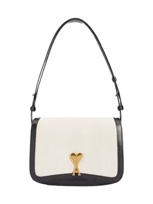 Ami Two-tone Shoulder Bag - Black