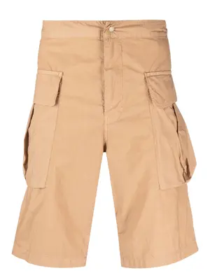 Aspesi Knee-length Cargo Shorts - Neutrals
