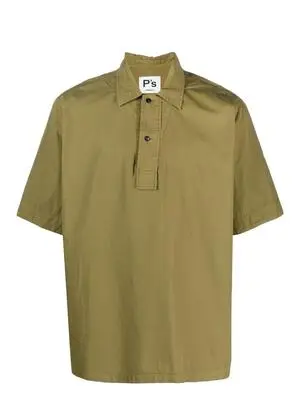 PRESIDENT’S Short-sleeve Cotton Shirt - Green