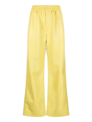 Nanushka Lorca Faux-leather Trousers - Yellow