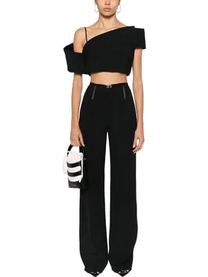 Alexander McQueen Deconstructed Asymmetric Top - Black