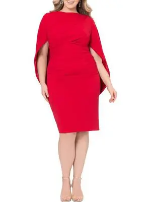 Betsy & Adam Lace Cocktail Dress In Purple - 48% Off | Editorialist
