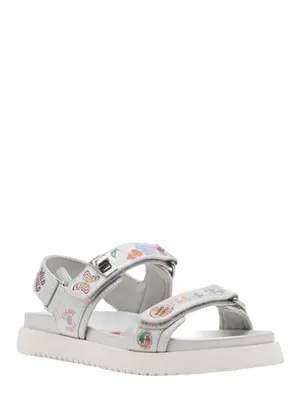 Steve Madden Mona Platform Sandals Silver Multi