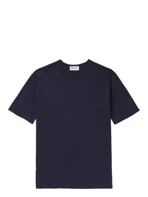 John Smedley Lorca Slim-fit Sea Island Cotton T-shirt - Blue
