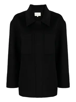 Loulou De Saison Cashmere Buttoned Jacket - Black
