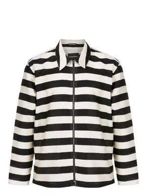 EMPORIO ARMANI Emporio Armani Striped Shirt Jacket