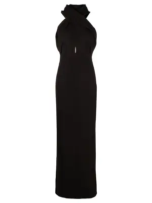 SAINT LAURENT Saint Laurent Hooded Maxi Dress