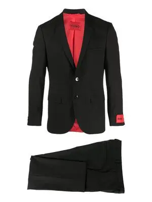 Hugo Single-breasted Suit Set - Black