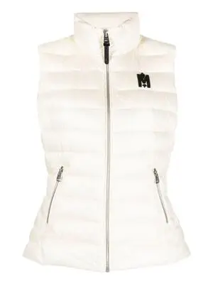 Mackage Logo-patch Puffer Gilet - Neutrals
