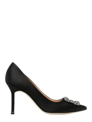 Manolo Blahnik 90mm Hangisi Pumps - Black