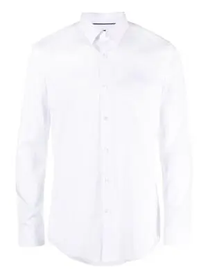 BOSS Long-sleeve Buttoned Shirt - White