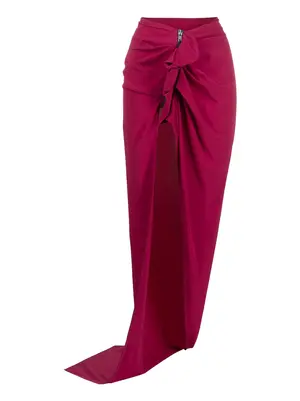 Rick Owens Ruffle-trim Maxi Skirt - Pink