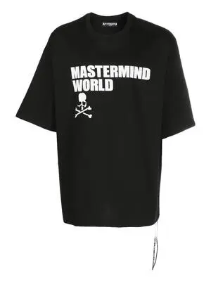 MASTERMIND WORLD Oversized Logo-print T-shirt - Black