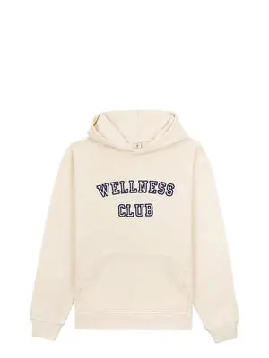 SPORTY & RICH Wellness Club Cotton Hoodie - Neutrals