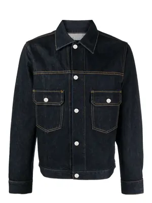 Helmut Lang Button-up Denim Jacket - Blue