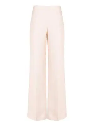 TWINSET Pressed-crease Palazzo Trousers - Pink