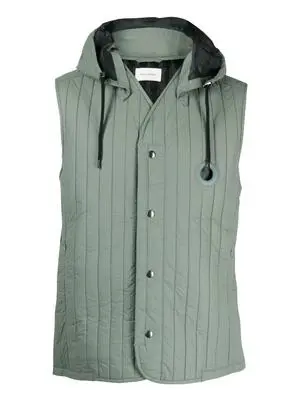 CRAIG GREEN Quilted Hooded Gilet - Green