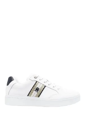 Tommy Hilfiger Logo-patch Low-top Sneakers - White