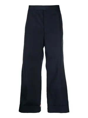 Thom Browne Rwb-stripe Tailored Trousers - Blue