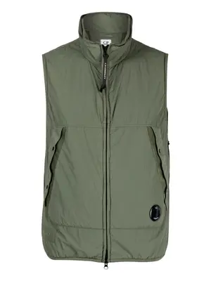 C.P. COMPANY Zip-up Padded Gilet - Green
