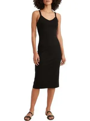 Marine Layer Rib Tank Dress - Black