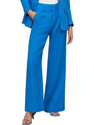 WHISTLES Whistles Leonie Straight Leg Linen Pants