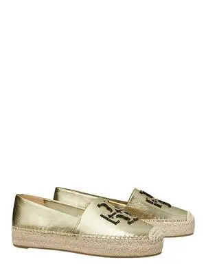 Tory Burch Ines Platform Espadrille Flats - Spark Gold