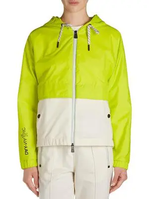 Moncler Moncler Color Blocked Zip Jacket Ivory