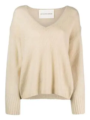 BY MALENE BIRGER V-Neck Drop-Shoulder Jumper