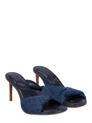 Jacquemus Les Mules Bagnu Denim Mules - Blue