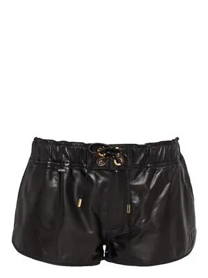 TOM FORD Leather Micro Shorts - Black