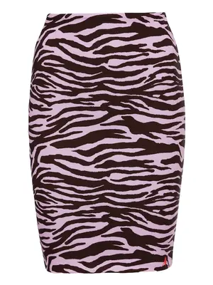Attico Printed Lycra Miniskirt - Multicoloured
