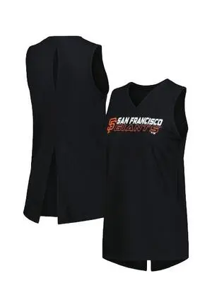 LEVELWEAR San Francisco Giants Paisley Chase V-neck Tank Top - Black
