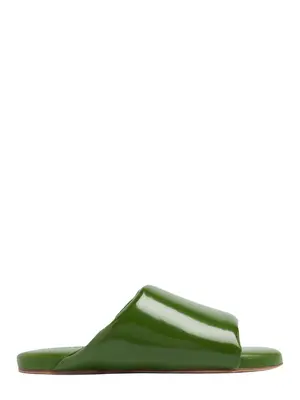Bottega Veneta Cushioned Leather Slides - Green
