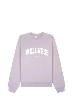 SPORTY & RICH Wellness Cotton Sweatshirt - Purple
