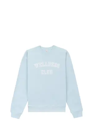 SPORTY & RICH Wellness Club Crewneck Sweatshirt - Blue